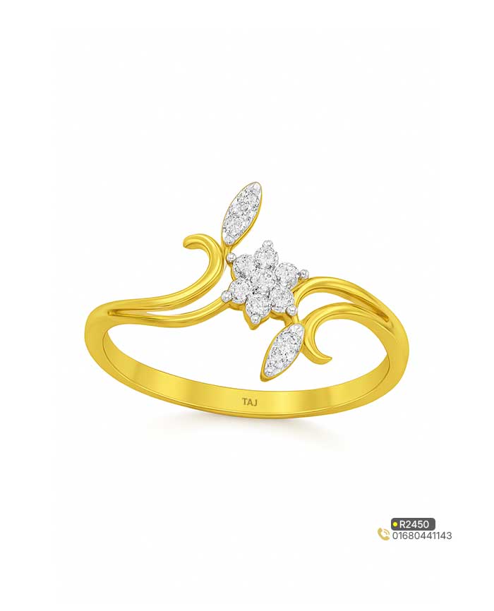 Beautiful Flower Engagement Ring For Men & Women