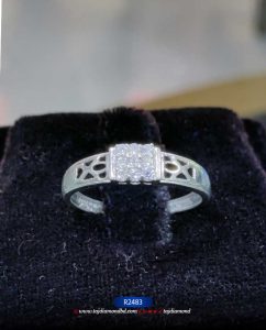 Latest Silver 9 Diamond Ring Jewellery Ring for Men