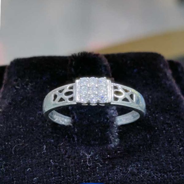 Latest Silver 9 Diamond Ring Jewellery Ring for Men